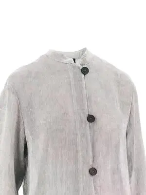 Emporio Armani Textured Band-collar Jacket