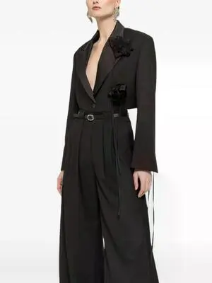 NISSA Pleated Wide-leg Trousers