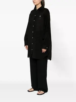Polo Ralph Lauren Logo-embroidered Shirt - Black