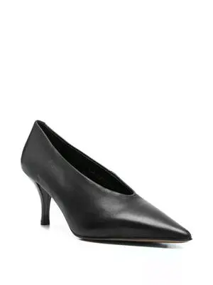 SERGIO MORETTI FIRENZE Pointed-toe Leather Pumps