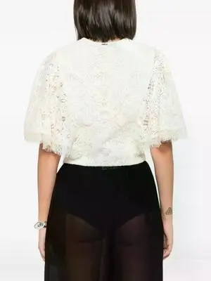 TWINSET Lace Flared-sleeves Blouse - Neutrals