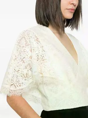 TWINSET Lace Flared-sleeves Blouse - Neutrals