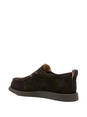 SERGIO MORETTI FIRENZE Suede Apron-toe Derby Shoes
