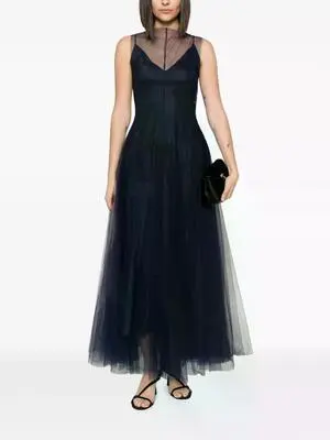 MARC LE BIHAN Tulle-overlay Sleeveless Dress