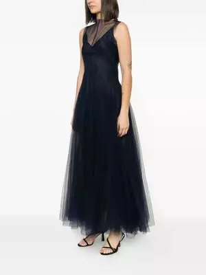 MARC LE BIHAN Tulle-overlay Sleeveless Dress