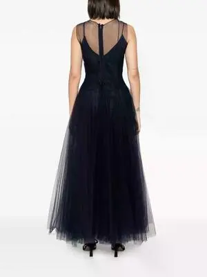 MARC LE BIHAN Tulle-overlay Sleeveless Dress