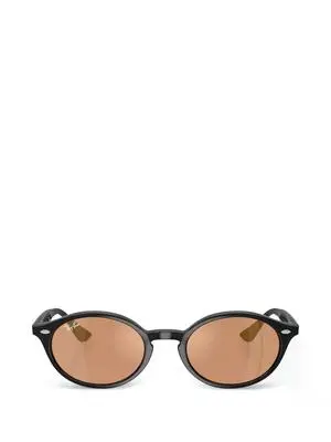 Ray-ban Oval-frame Sunglasses - Black