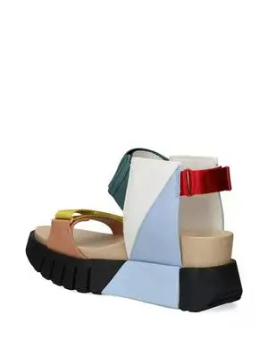 United Nude Delta Run Touch-strap Platform Sandals - Blue