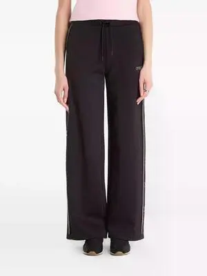 Guess Logo-embellished Track Pants - Black