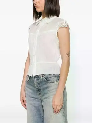 Ermanno Scervino Lace-trim Blouse