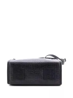 Givenchy 4g Embossed Coated Canvas Mini Tote Bag - Black