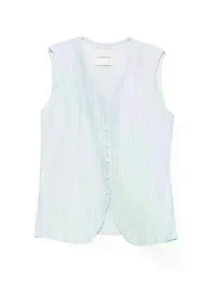 GONGDID DESIGN Pleated Waistcoat
