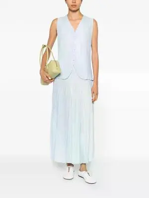 GONGDID DESIGN Pleated Waistcoat