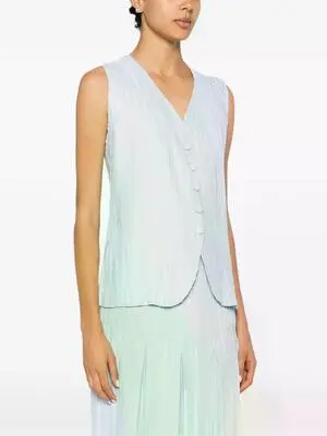 GONGDID DESIGN Pleated Waistcoat