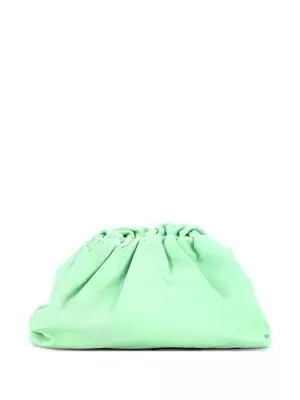 Bottega Veneta The Pouch Leather Teen Clutch Bag - Green