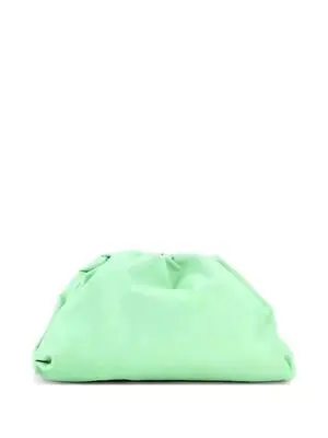 Bottega Veneta The Pouch Leather Teen Clutch Bag - Green