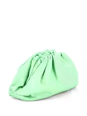 Bottega Veneta The Pouch Leather Teen Clutch Bag - Green