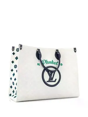 LOUIS VUITTON Onthego Limited Edition Cities Gm Tote Bag - Neutrals