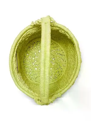 Tory Burch Ella Hand-crocheted Popcorn Bucket Bag - Green