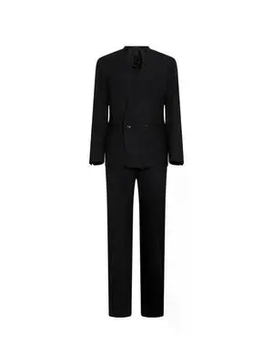 Tagliatore Double-breasted Collarless Suit