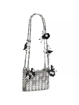 Rabanne Mini Flower-embellished Shoulder Bag