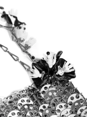 Rabanne Mini Flower-embellished Shoulder Bag