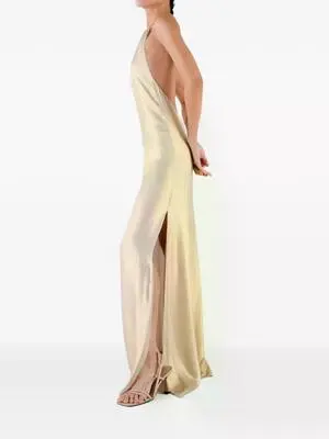 CHARLOTTA GANDOLFO Sleeveless Halterneck Maxi Dress