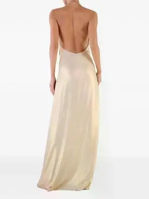 CHARLOTTA GANDOLFO Sleeveless Halterneck Maxi Dress