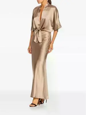 THE SEI Satin-finish Bias-cut Skirt
