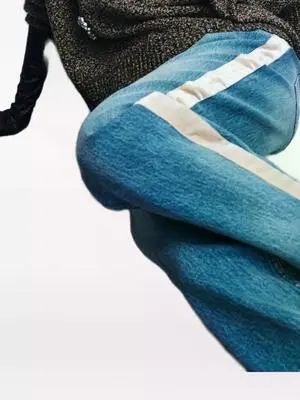 Hellessy Libby Velvet-stripe Bow-detail Jeans