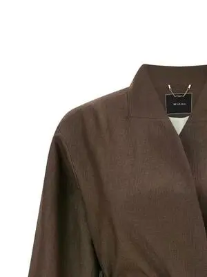 Kiton Belted Shawl-collar Jacket
