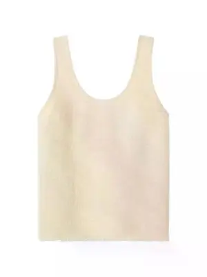 A.emery Sloane Sleeveless Bouclé Top With Frayed Hem