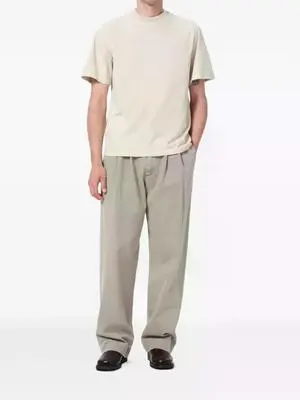 AGOLDE Slater Pleated Straight-leg Trousers - Neutrals