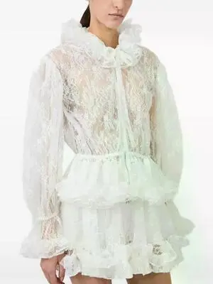 AKNVAS Kirsten Ruffled Skorts - White