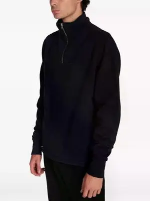LES TIEN Panelled Zip-up Sweater