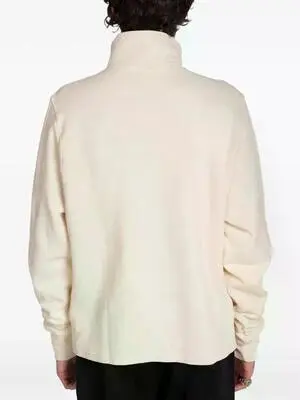 LES TIEN Quarter-zip High Neck Sweater