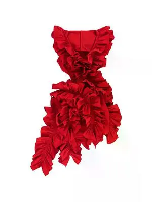 AKNVAS Ruffled Mini Dress
