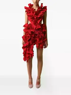 AKNVAS Ruffled Mini Dress