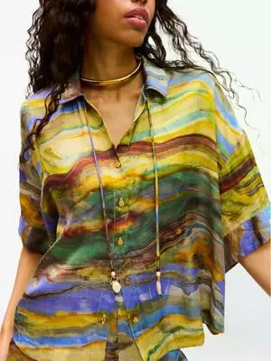 Carolina K Kimono Beaded Shirt
