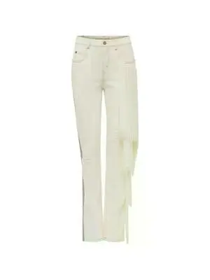 Hellessy Fringe-detailed Distressed Jeans