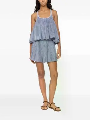 Sea Striped Tiered Top