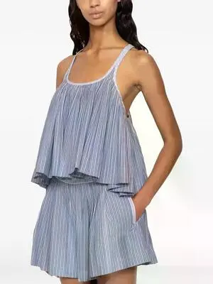 Sea Striped Tiered Top