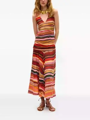 Carolina K Regina Marble-print Dress