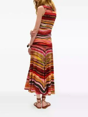 Carolina K Regina Marble-print Dress