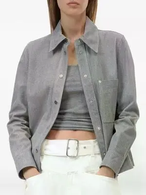 Closed Press-stud Leather Jacket