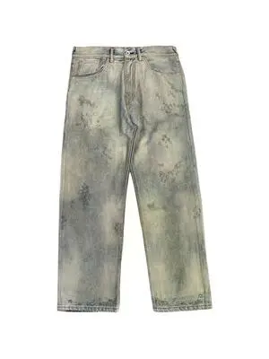 EVISU Bleached Distressed Jeans