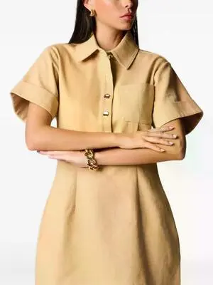 Hevron Button Detailed Day Dresses