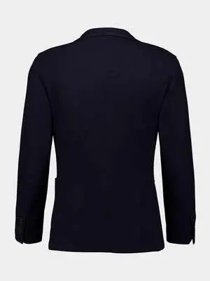 Boglioli Blue Single-breasted Wool Blazer - Grey