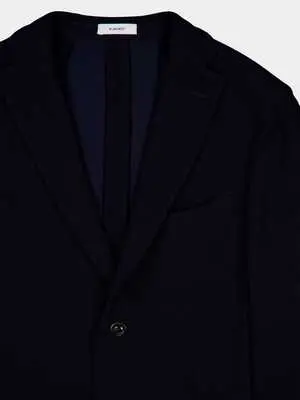 Boglioli Blue Single-breasted Wool Blazer - Grey