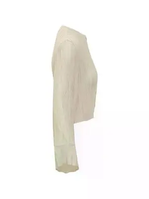 GONGDID DESIGN Plissé-effect Button-up Cardigan